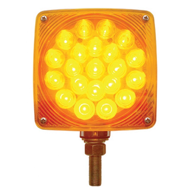 45 LED Double Face Turn Signal - Single Stud with Amber or Clear Lens ...