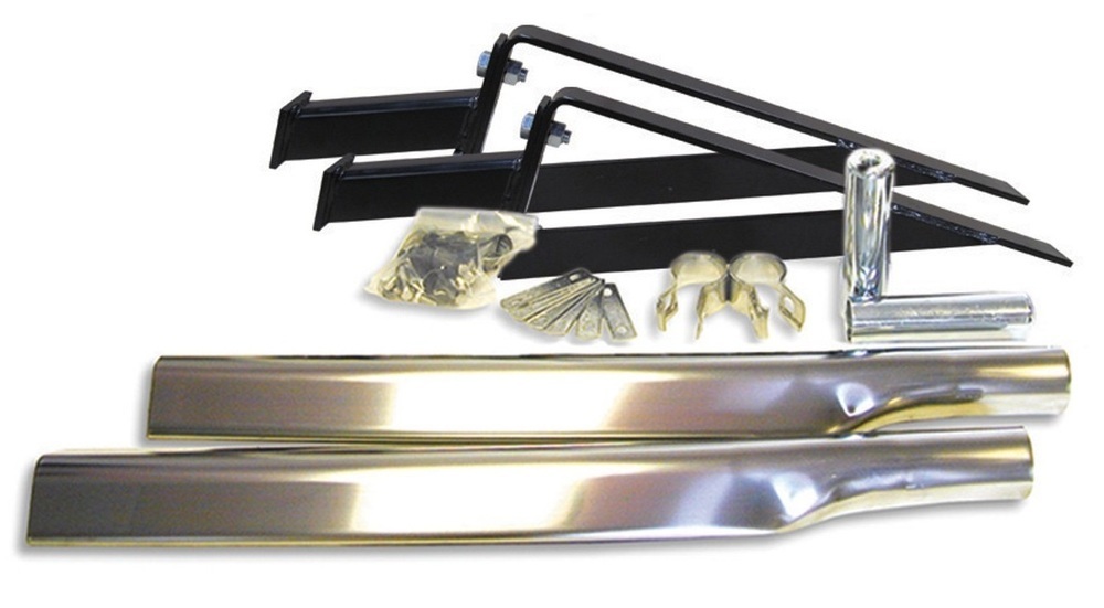 Trux Accessories Stainless Steel Half Fender Mounting Kit w/ Adjustable ...