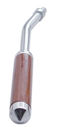 United Pacific 8" Chrome Pointed Trailer Brake Handle w/ Wood Accent ...