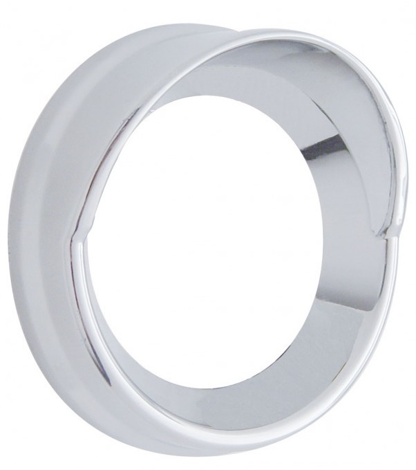 United Pacific 3-1/4" Chrome Plastic Pyrometer Gauge Bezel w/ Visor for ...