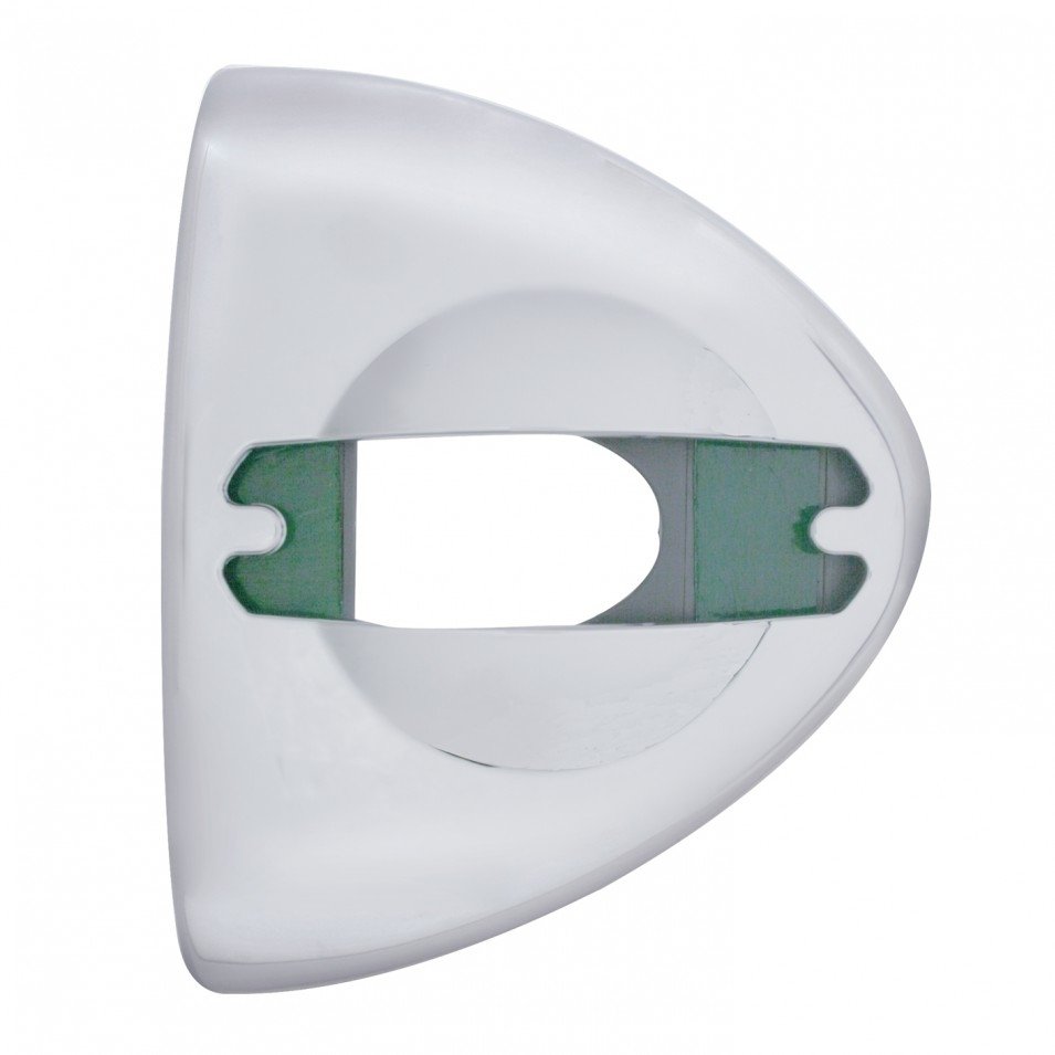 United Pacific Chrome Headlight Turn Signal Cover w/ LED Rectangular ...