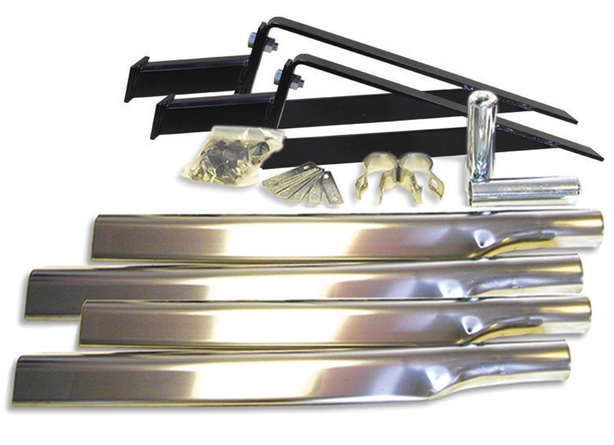 Full Fender Stainless Steel Mounting Kit with Smooth Hole in Post Mount ...