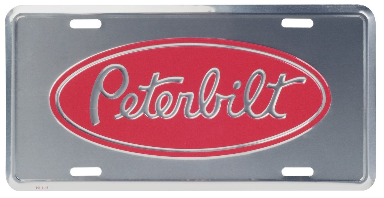 BDA Deluxe Peterbilt Logo License Plate | Shop for Truck Parts ...