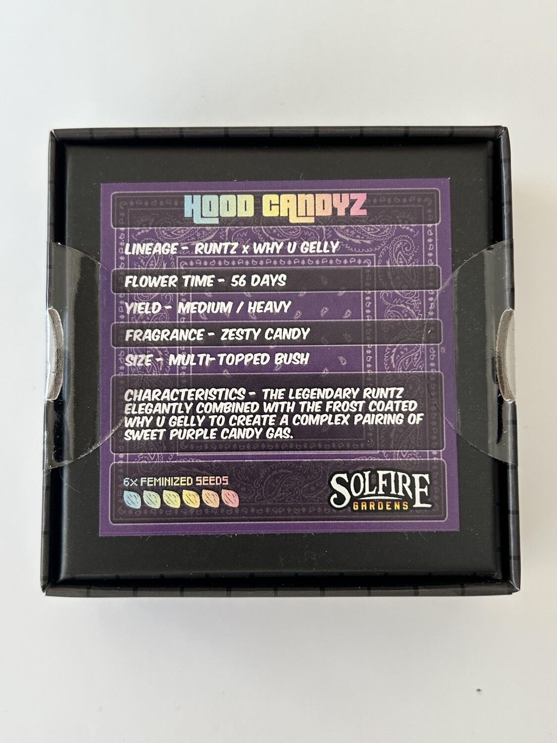 Hood Candyz - 6 Fem Seeds - Sol Fire Genetics - *Personal Vault Item*