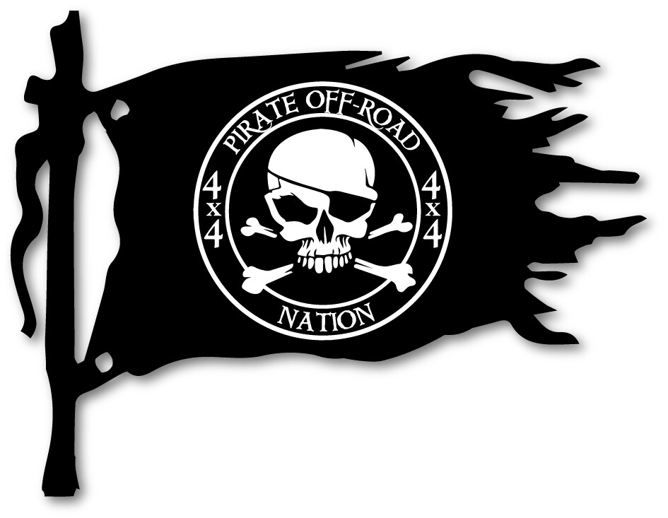 Black Flag decal (various colour options) - 6" x 4.6"