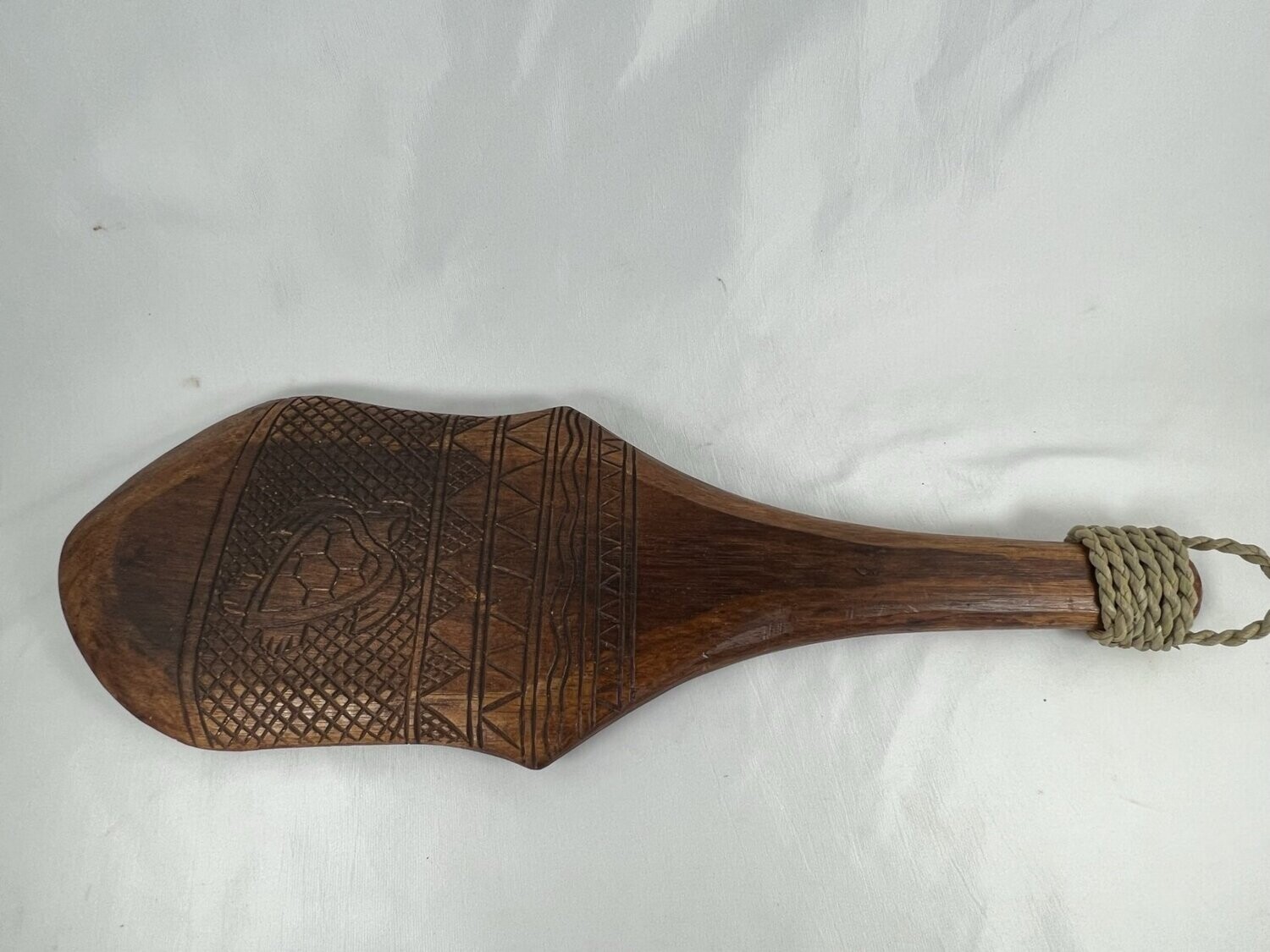 Hawaiian-Polynesian Hand Carved Wood War Club 20" Style 3