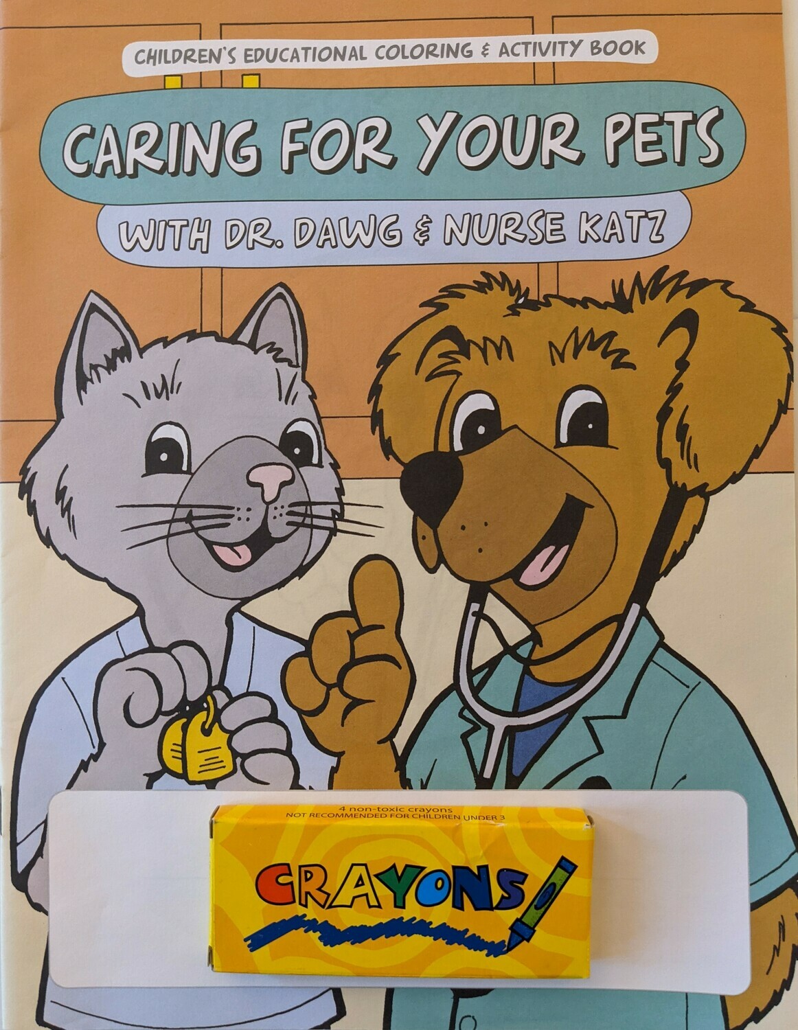 Caring for Your Pets Coloring and Activity Book w/Crayons | Midnight’s ...