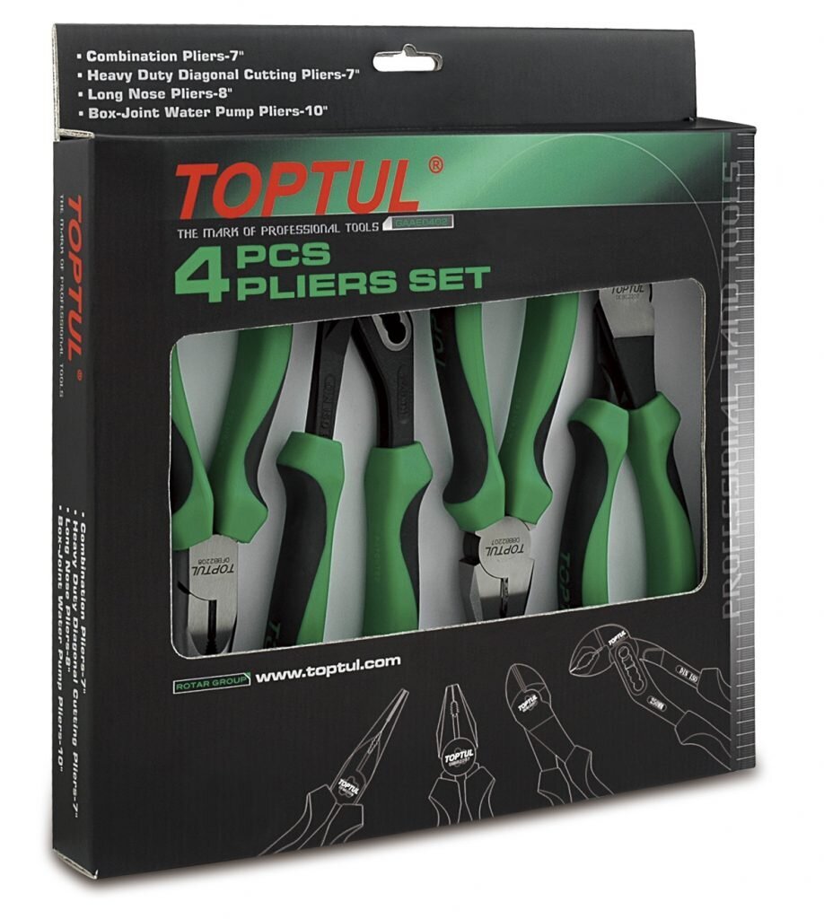 TOPTUL - 4 Piece Plier Set
