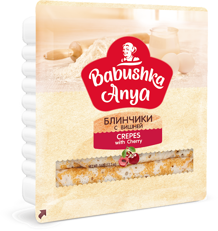 Babushka Anya Crepes with Cherry 12.7 oz (360g)