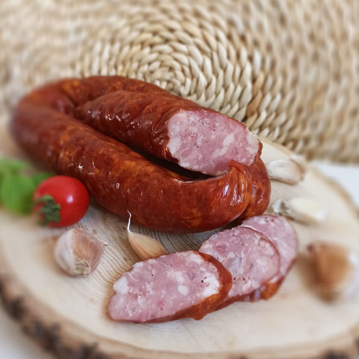Polish Garlic Kielbasa (Czosnkowa) (1 lb)
