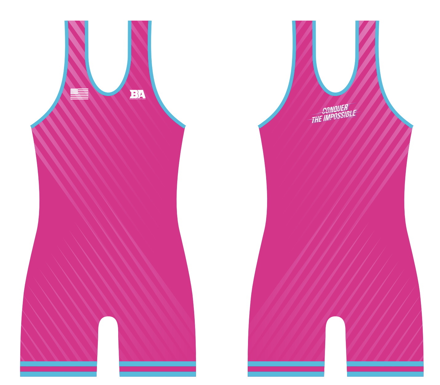 Pink Women's Wrestling Singlet