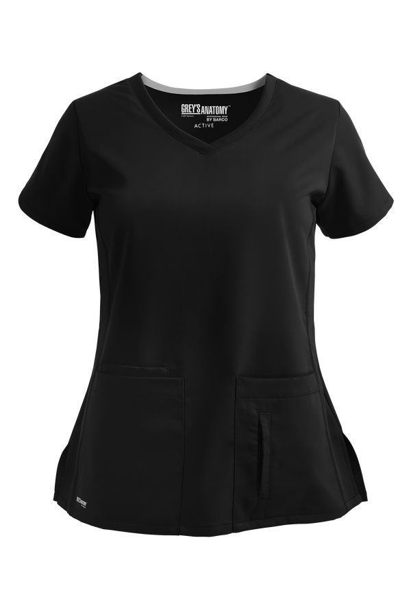 Cora Women's 4-Pocket Crossover V-Neck Scrub Top- Classic