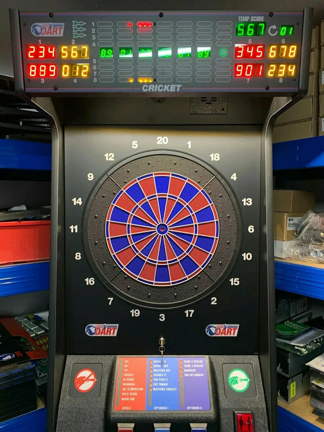 Original Löwen Dart Target Door Folie HB8 neues Design