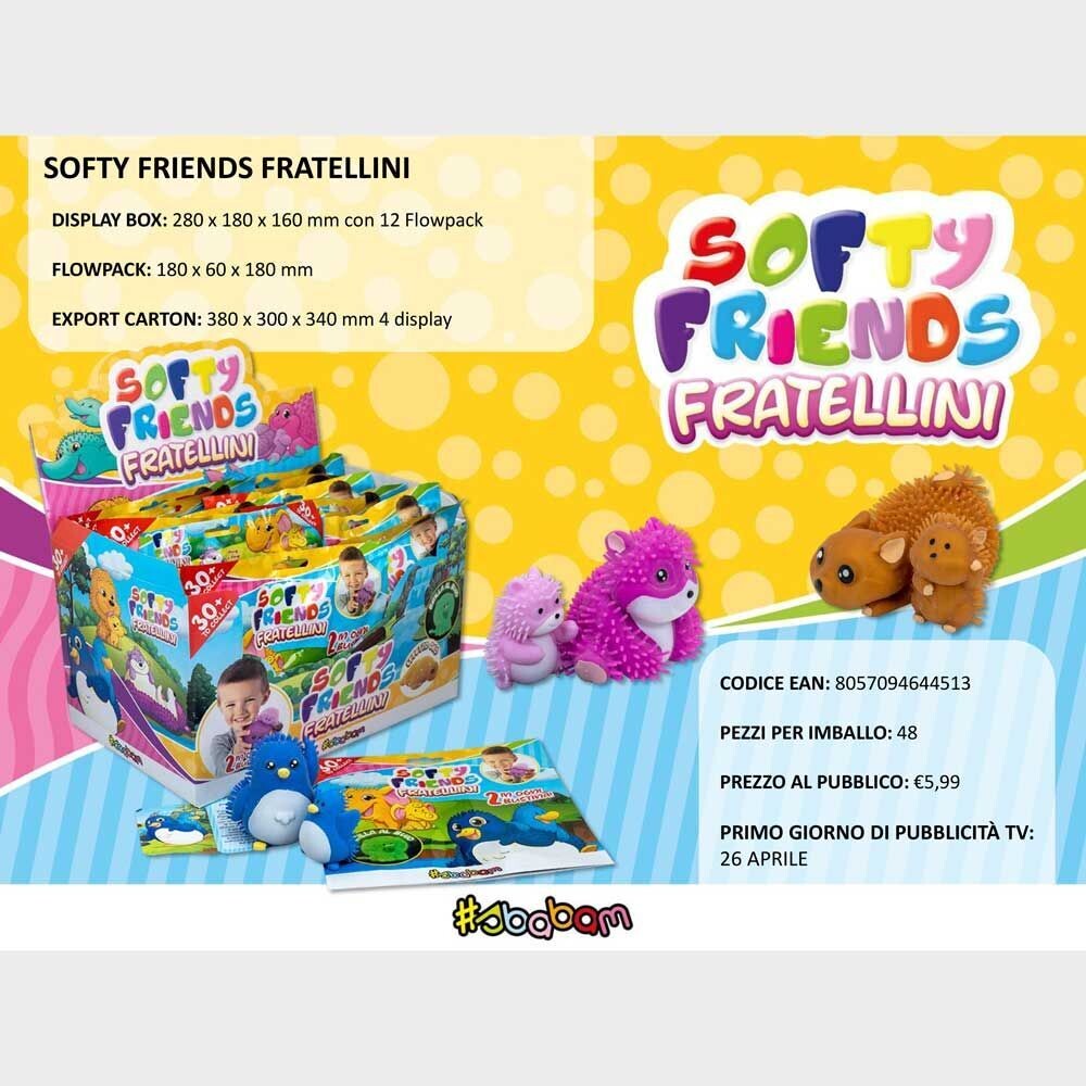Softy Friends Fratellini - I.D.E.A. Ingrosso per Edicole
