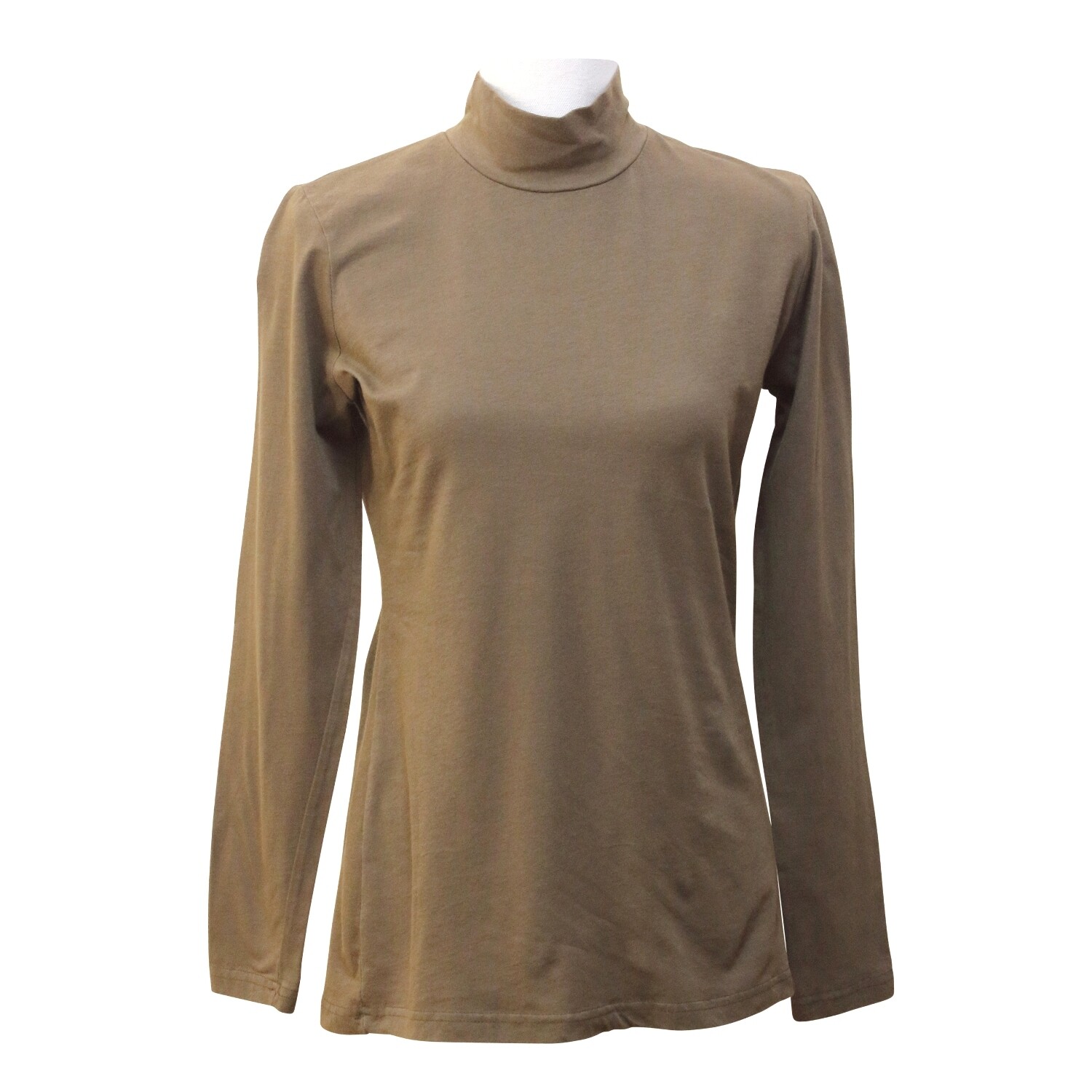 Women's Pure Cotton Khaki Skivvy Made in Melbourne