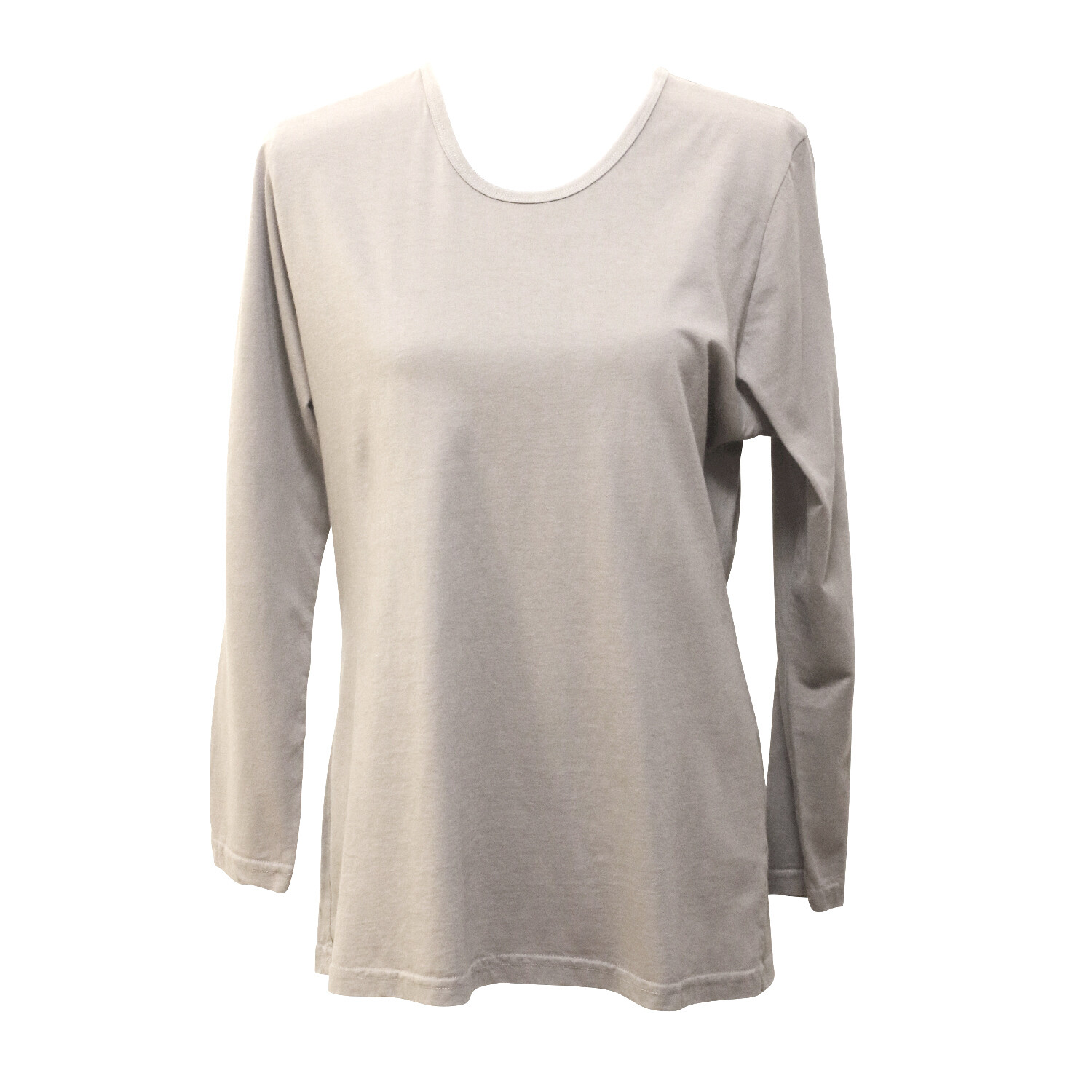 Pure Cotton Long Sleeve Beige Top Made in Melbourne