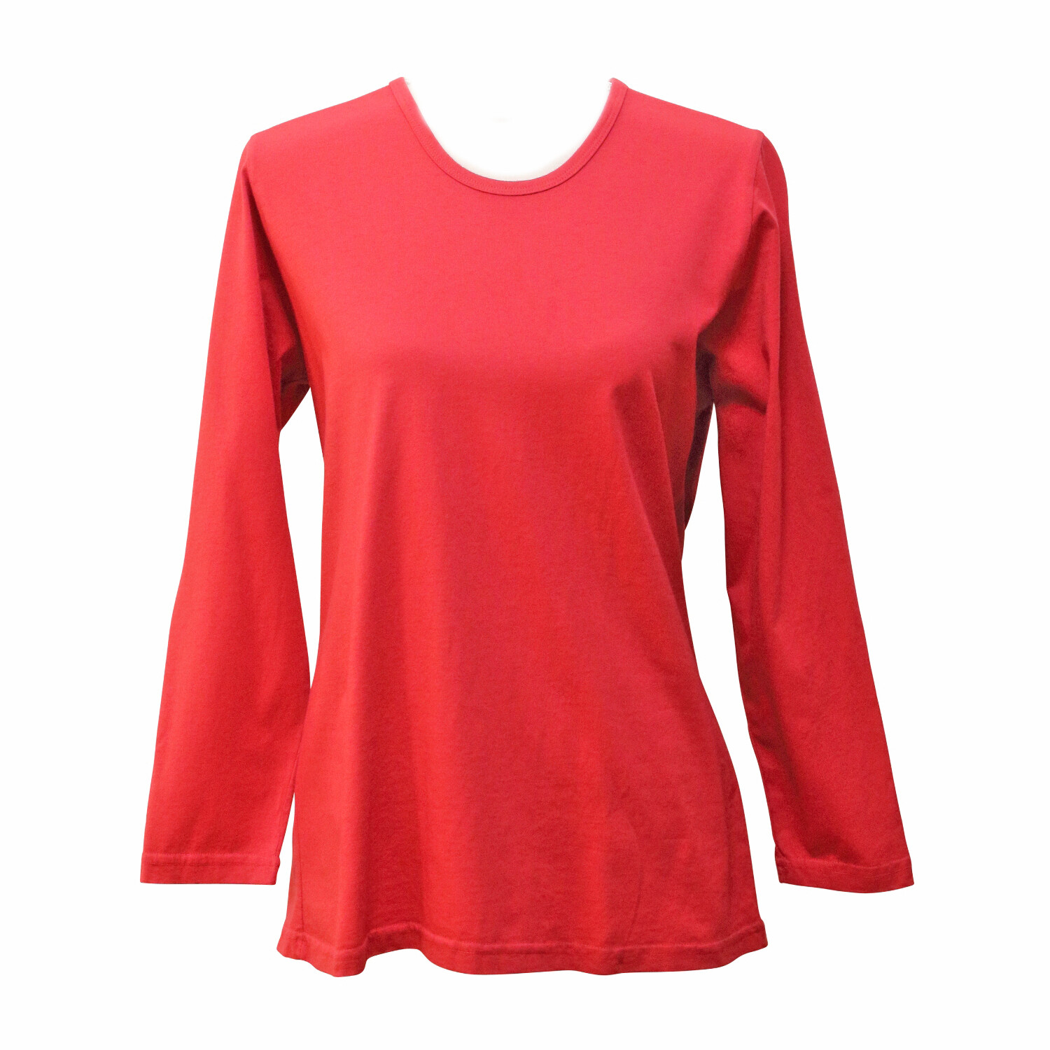 Pure Cotton Long Sleeve Red Top Made in Melbourne