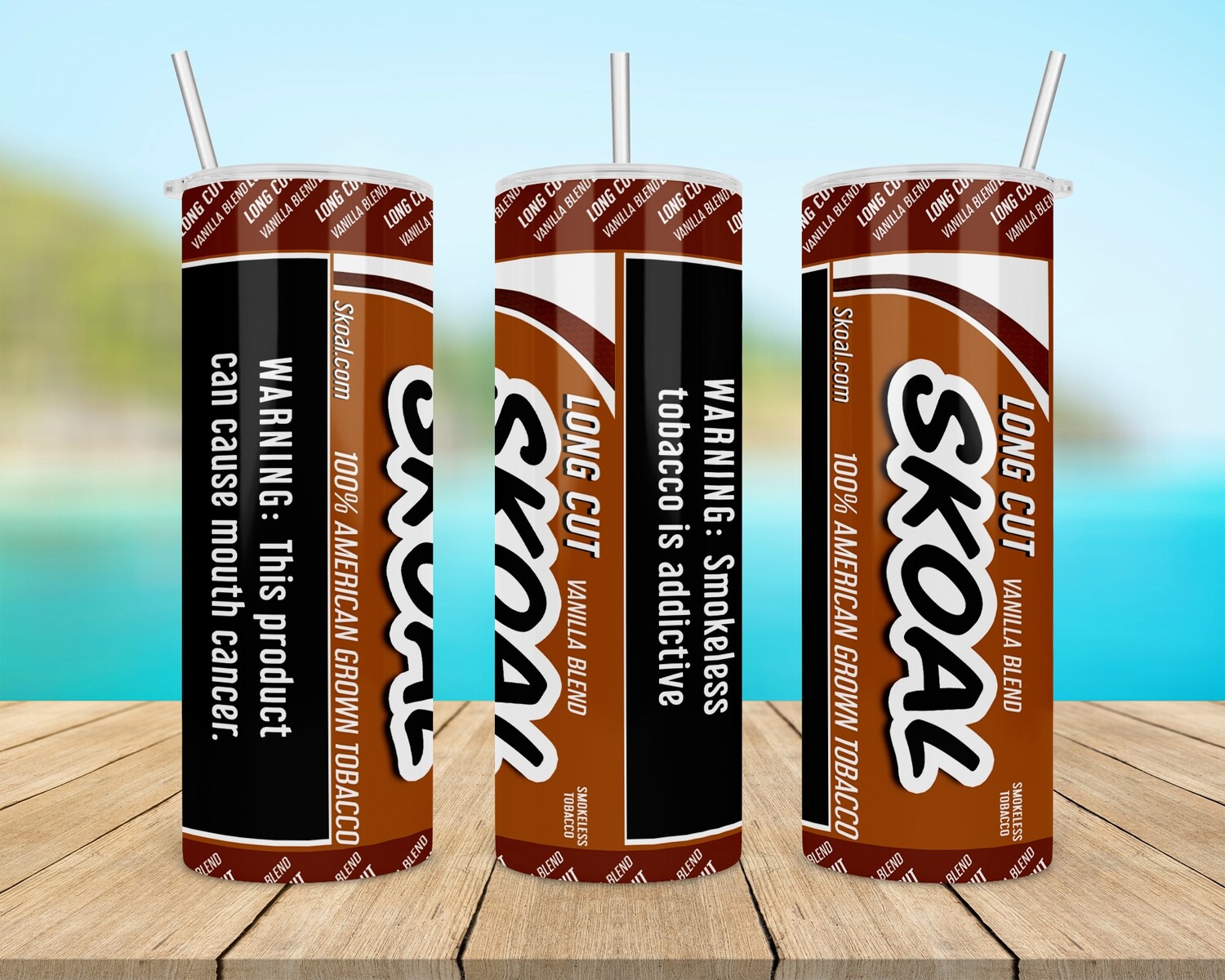 Skoal Long Cut Vanilla Tobacco Tumbler