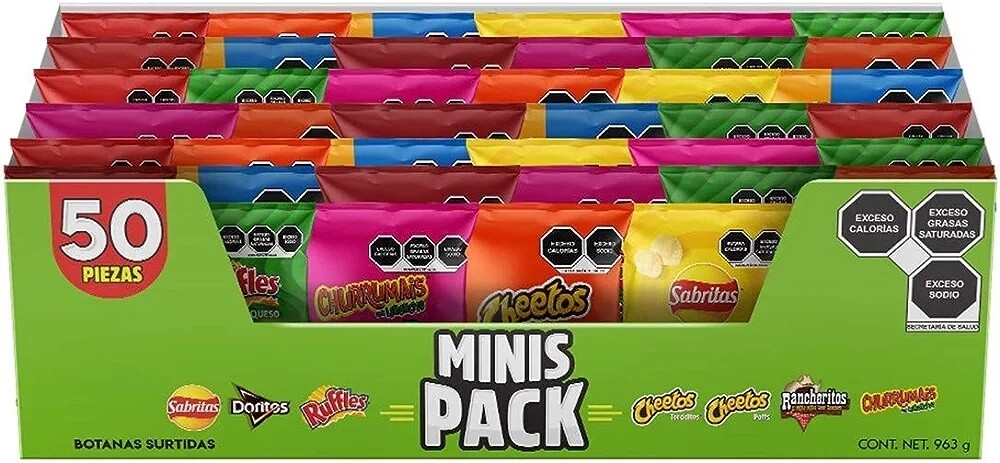 50 PC mini pack Sabritas surtido pack