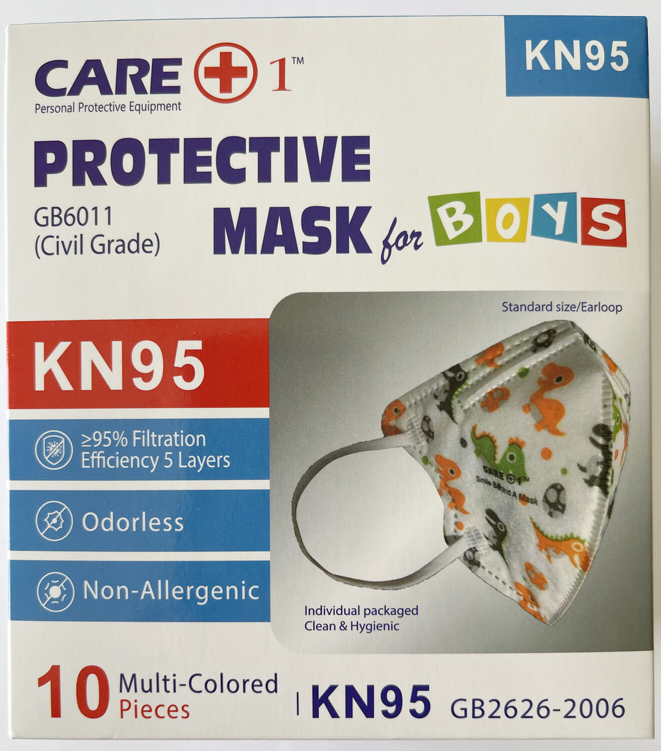 KN95 Boys Face Mask (10pcs/Box)