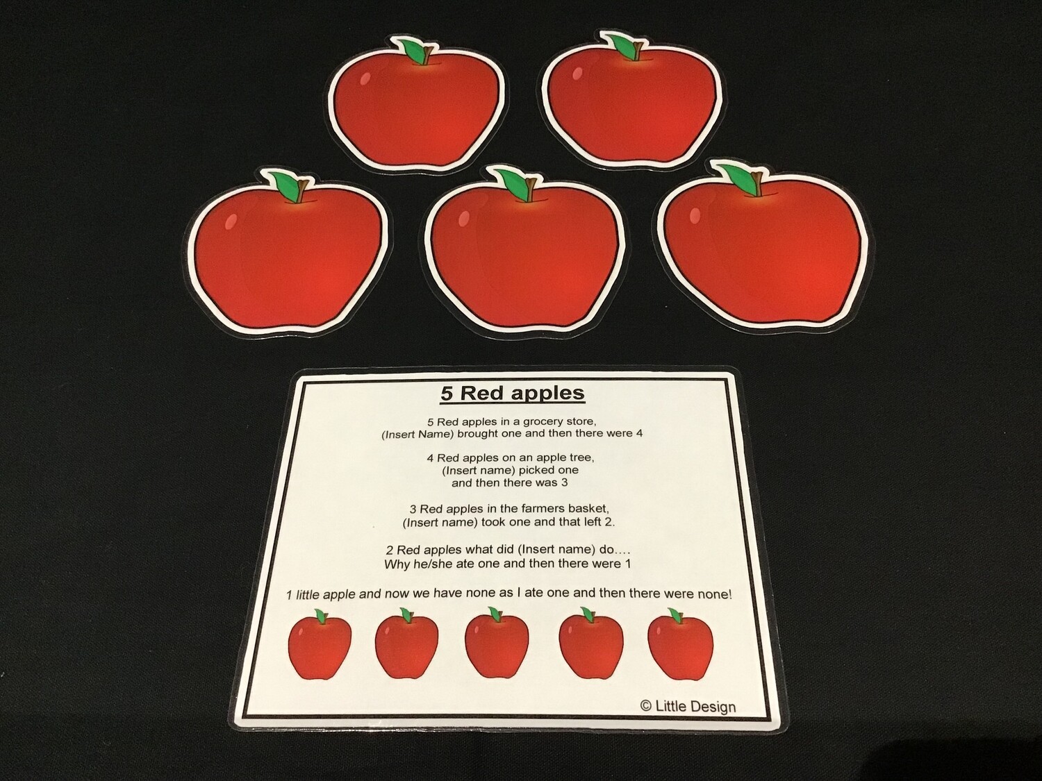 5 Red Apples
