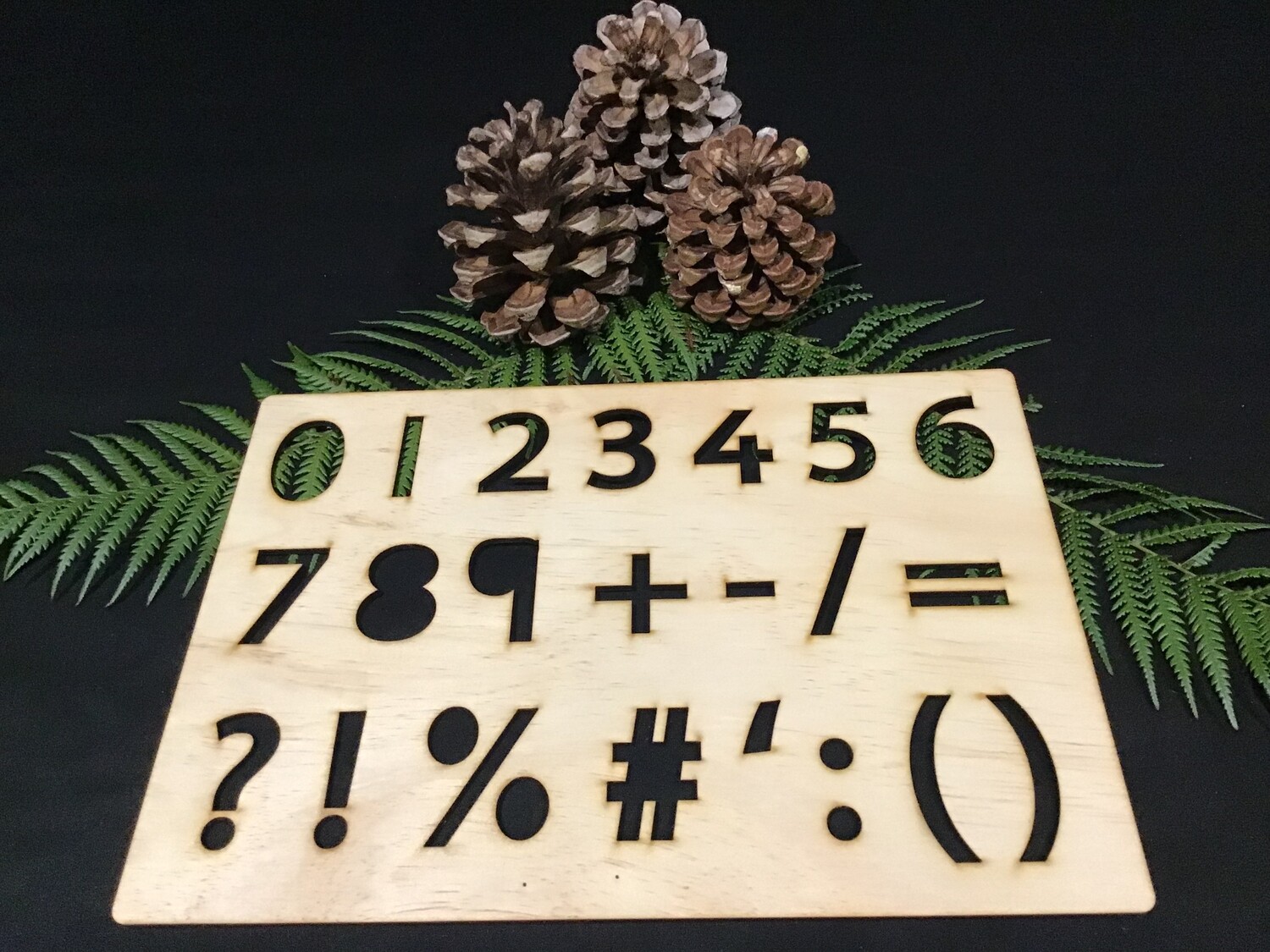 Numbers & Symbols Stencil