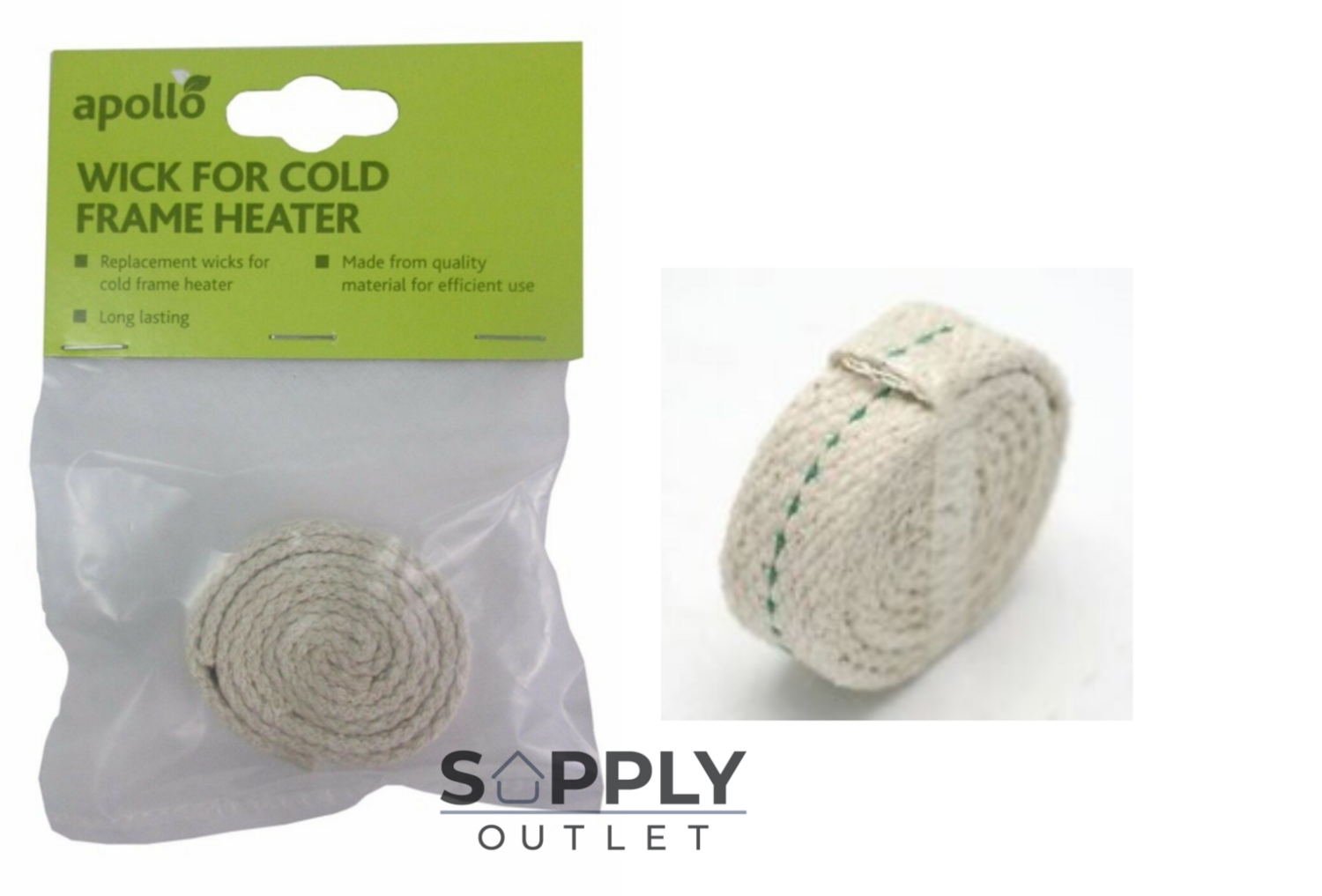 2 Wicks for Apollo and Parasene Large Cold Frame Greenhouse Paraffin ...