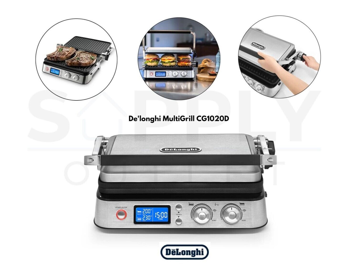 Delonghi MultiGrill Panini Press Grill & Griddle - Supply Outlet