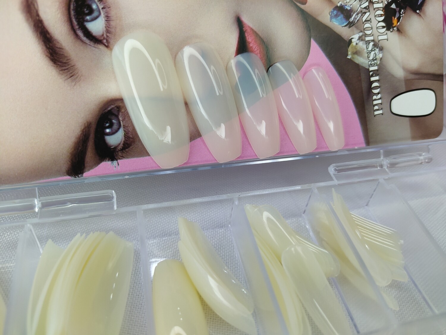 Wendy Beauty Nail Tips - Natural Full Coffin Shape