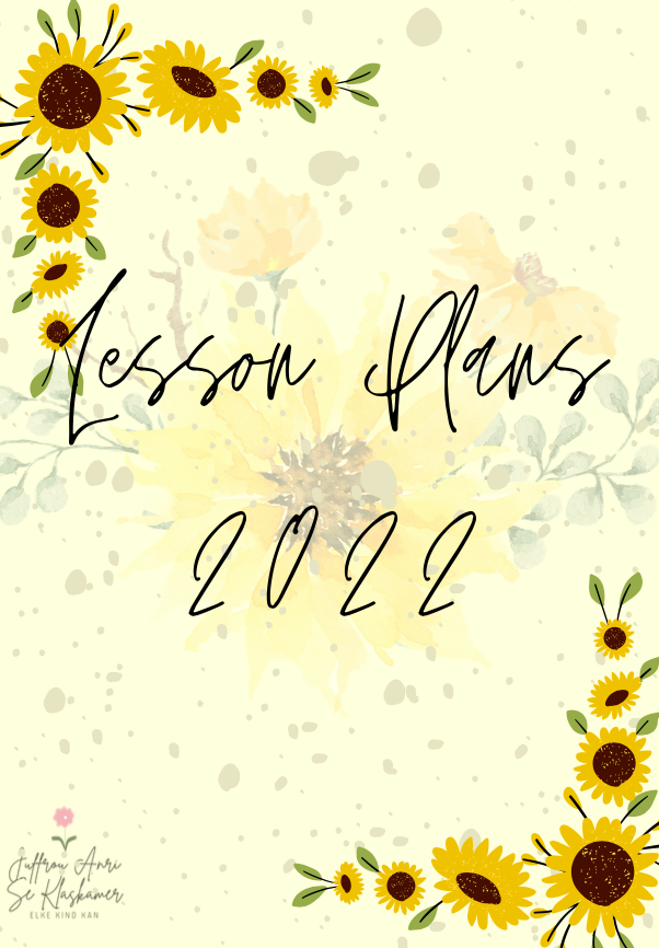 Sunflower lesson plan booklet
