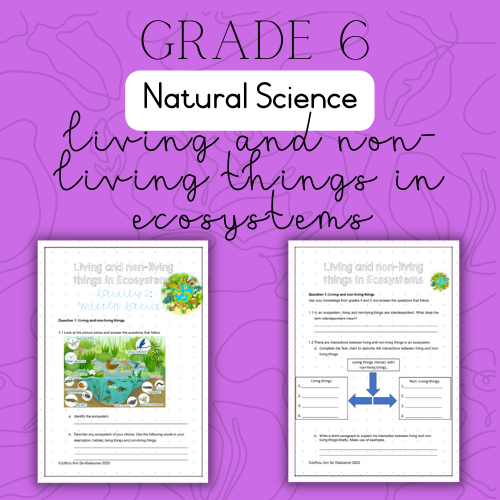 Grade 6 NS Living and non-living things in ecosystems
