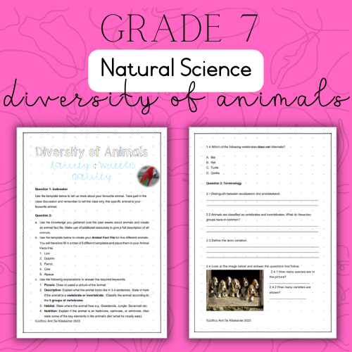 Grade 7 NS Diversity of animals