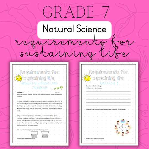 Grade 7 NS Requirements For Sustaining Life Grade 7 NS Requirements For Sustaining Life