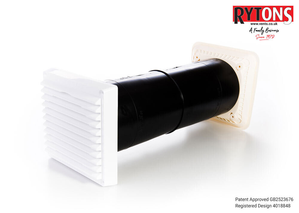 Rytons AC7HPWH Baffled & Controllable Wall Vent. The equivalent area of ...