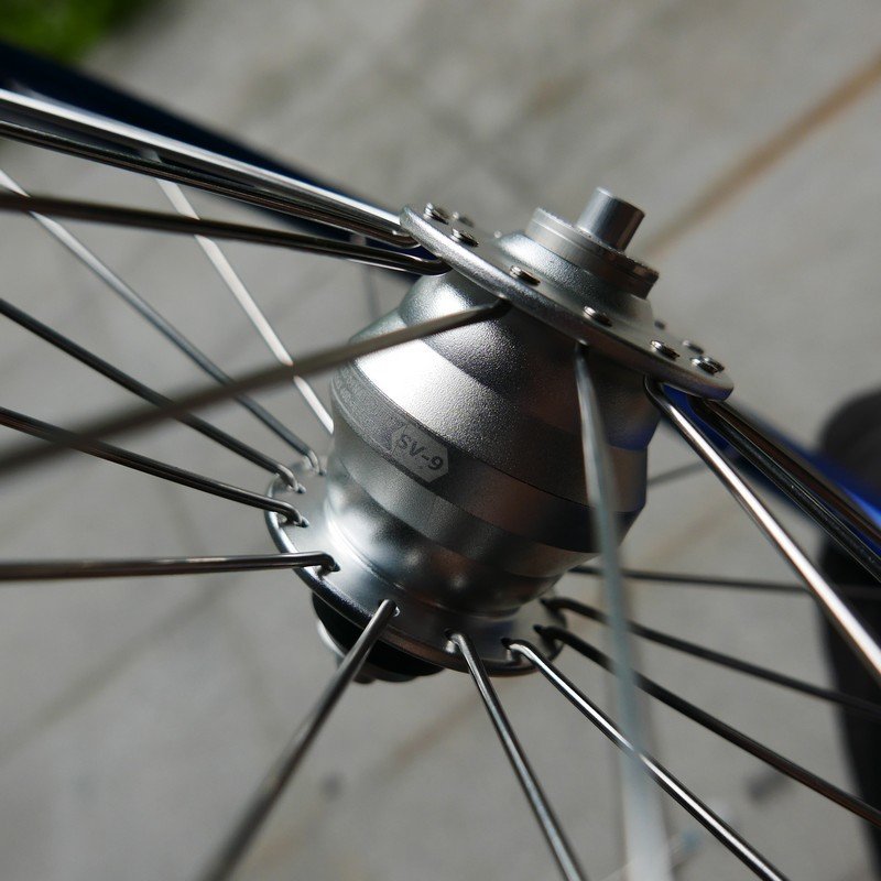 Brompton SV-9 SP Dynamo Hub Front Wheel Titanium Skewer (SP-Dynamo X ...