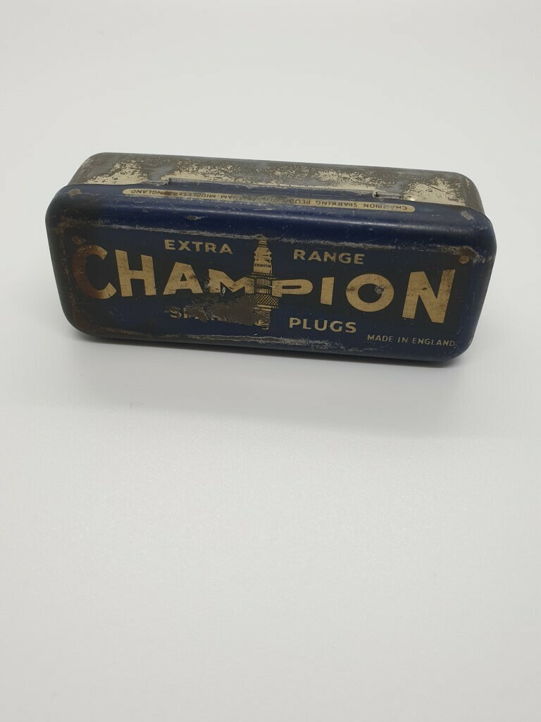 Champion Spark Plug Tin | Store - The Funky Pickers Shed