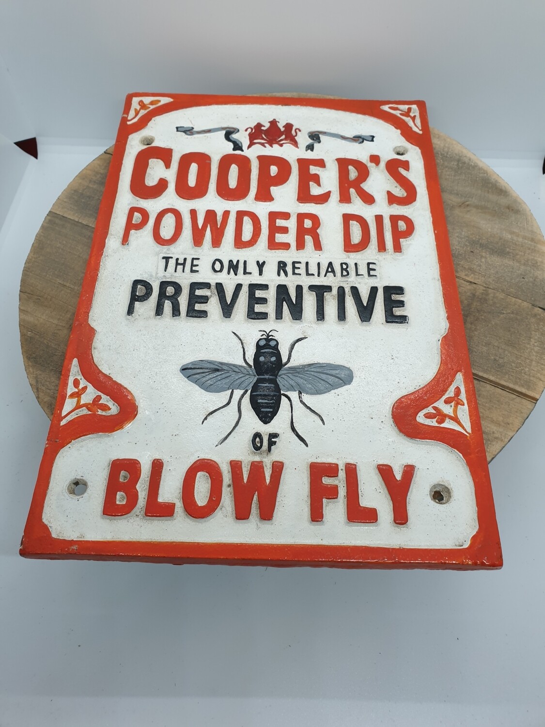 COOPER'S POWDER DIP CAST IRON SIGN - Store - The Funky Pickers Shed ...