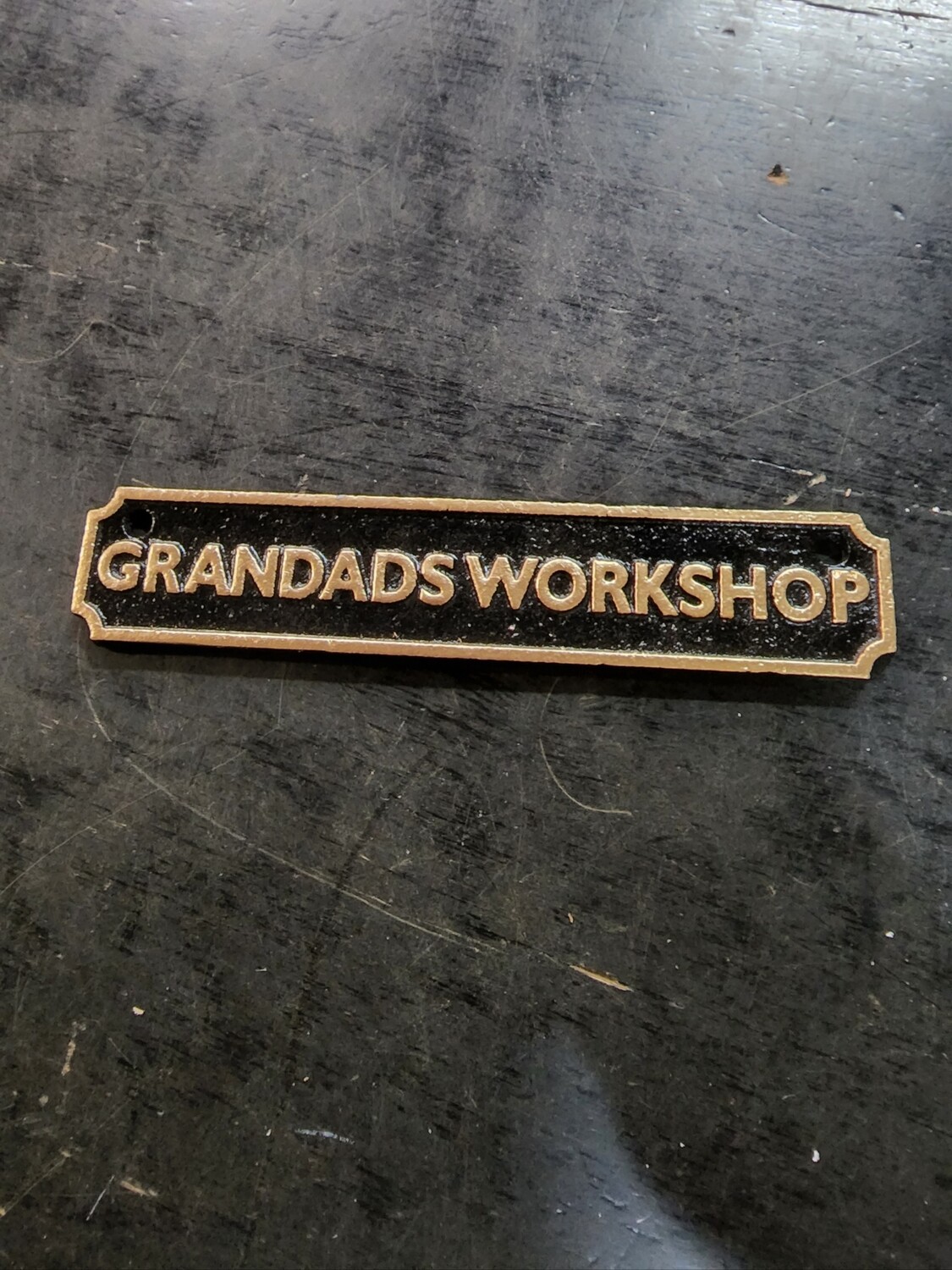 GRANDADS WORKSHOP CAST IRON SIGN NEW - Store - The Funky Pickers Shed ...