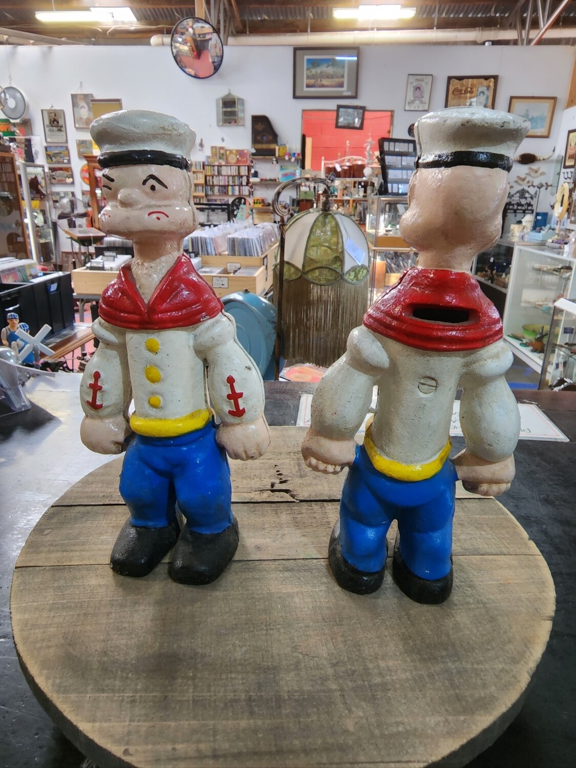 POPEYE 220MM CAST IRON MONEY BANK - Store - The Funky Pickers Shed ...