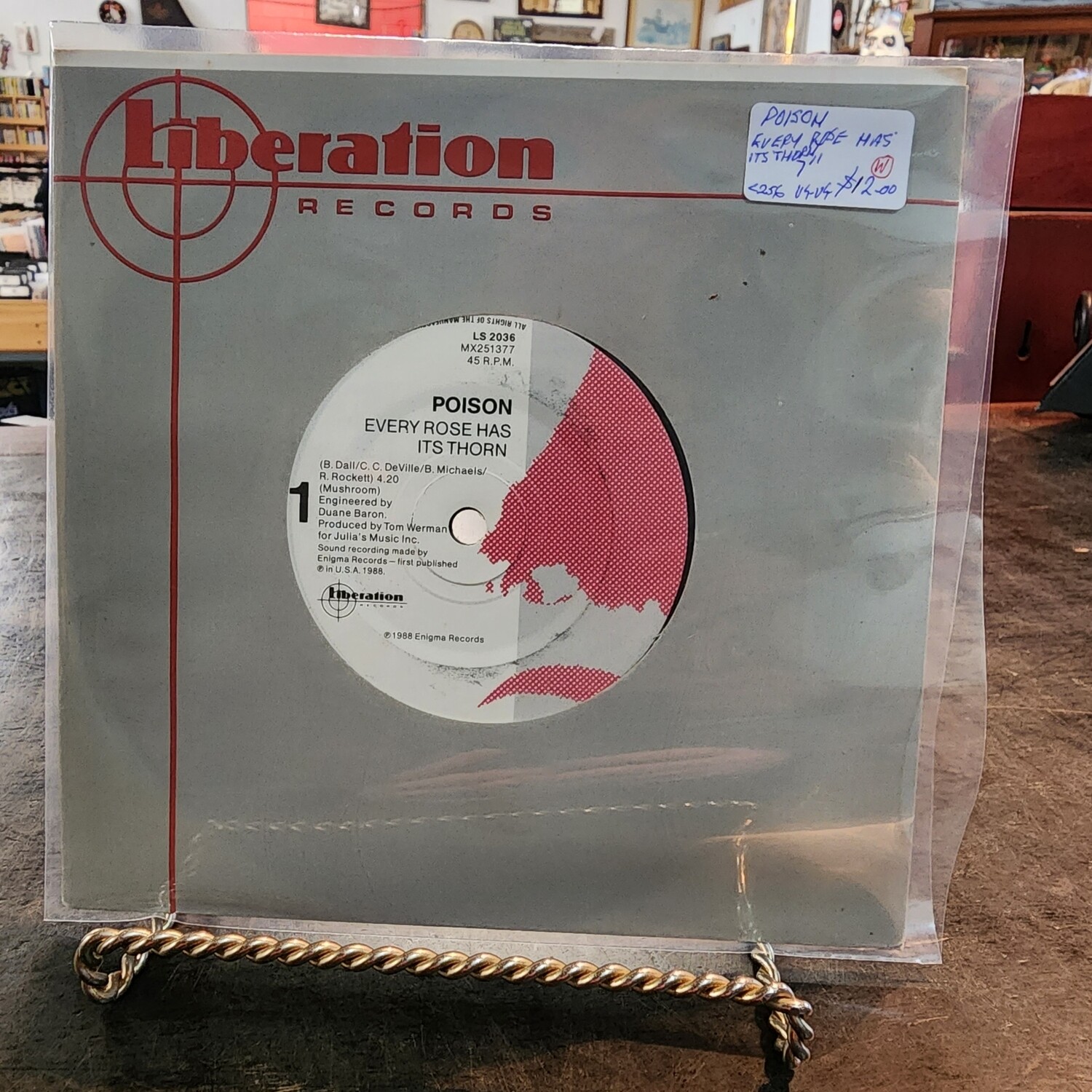 POISON EVERY ROSE HAS IT'S THORN 7"SINGLE - Store - The Funky Pickers ...
