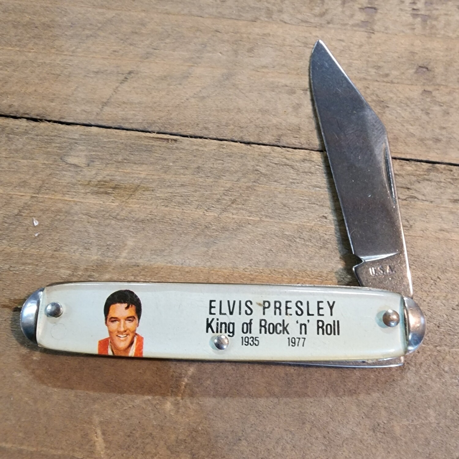 ELVIS PRESLEY POCKET KNIFE USA 1990,S - Store - The Funky Pickers Shed ...