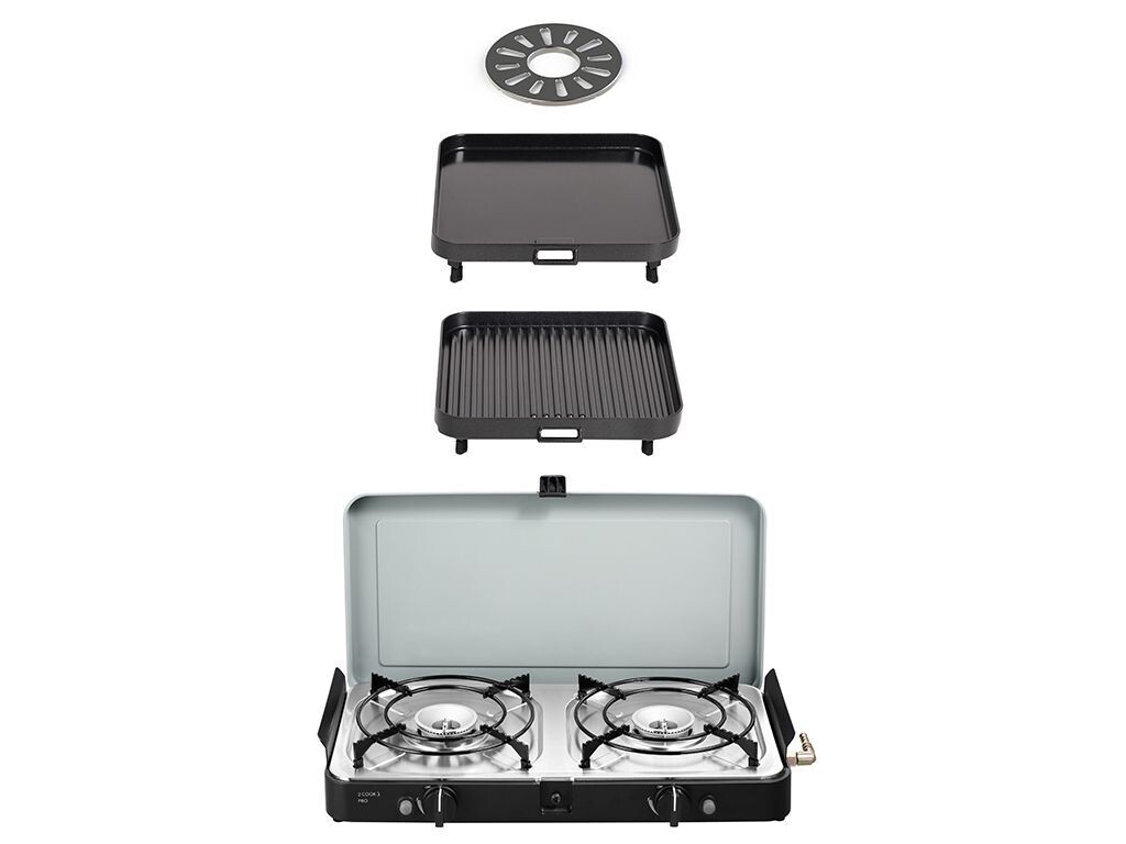 2 Cook 3 Pro Deluxe/ Portable 3 Piece/ Gas Barbeque/ Camp Cooker - By Cadac