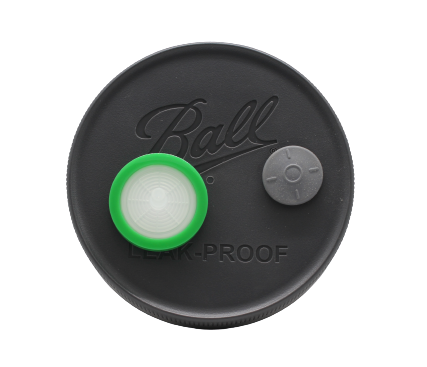 Inoculation/Filter Port Lid For Mushroom Spawn Jars