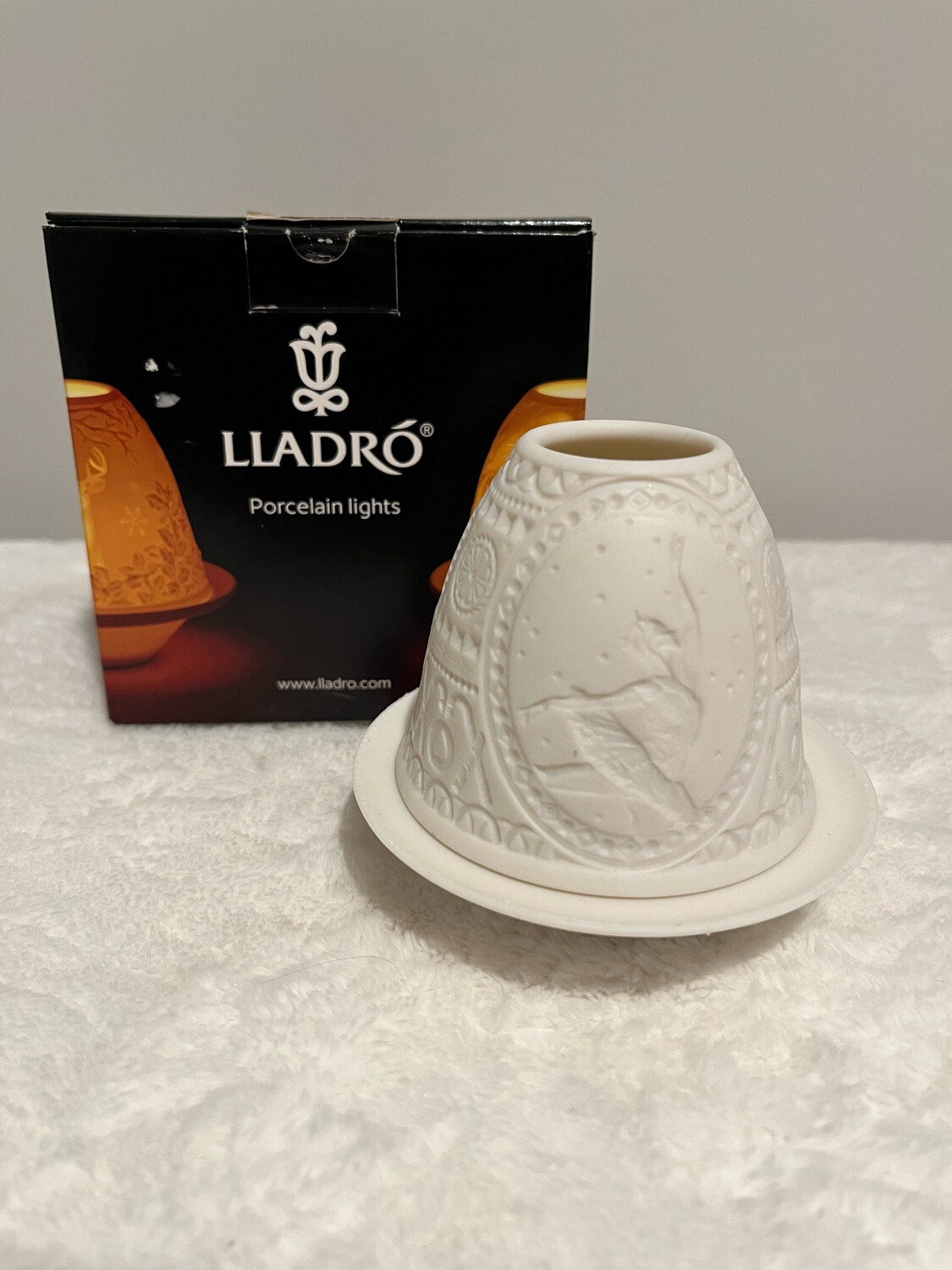 Lladro Porcelain Light w/candle
