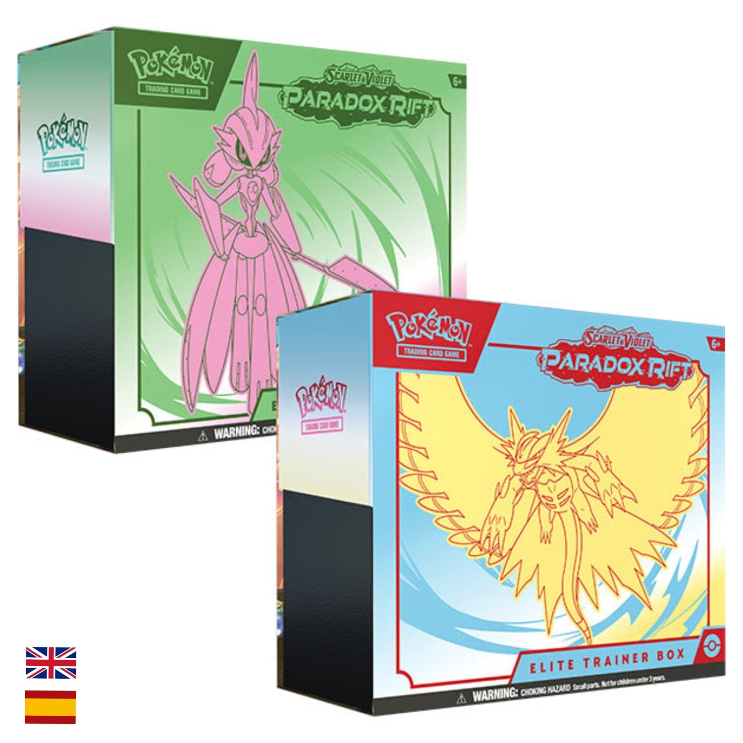 Elite Trainer Box Pokémon Paradox Rift y Brecha Paradójica
