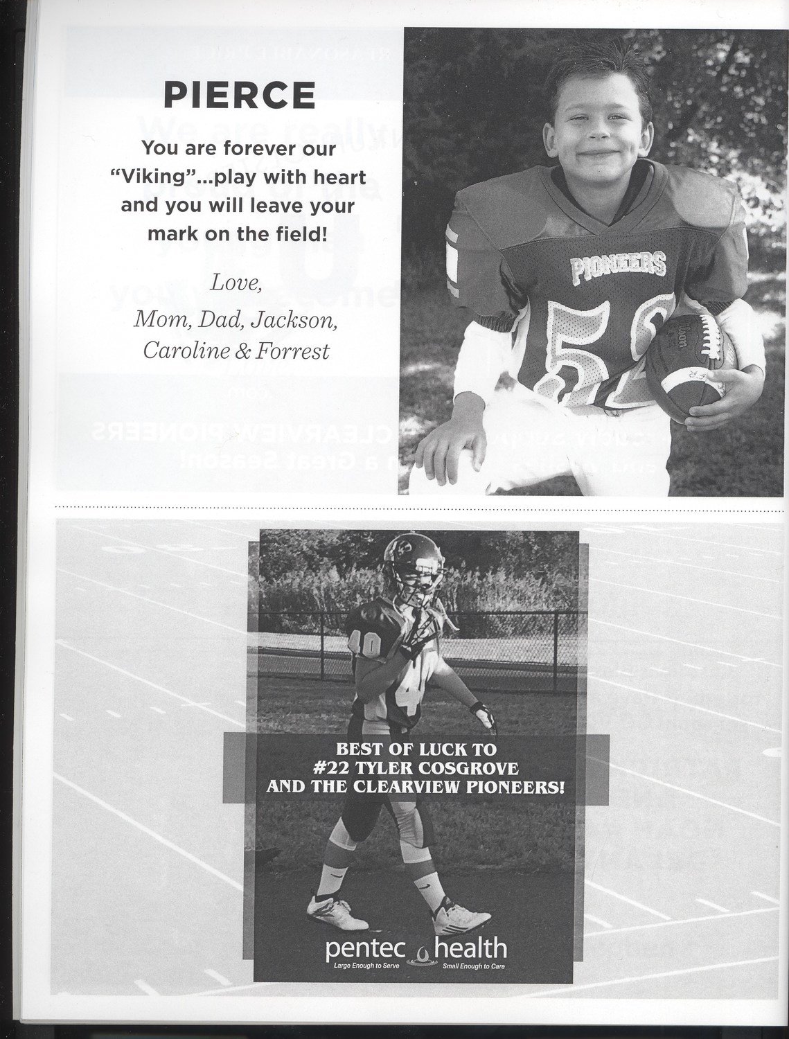 Half Page Ad for Business Sponsorship (sample pictured) - Program Book Only