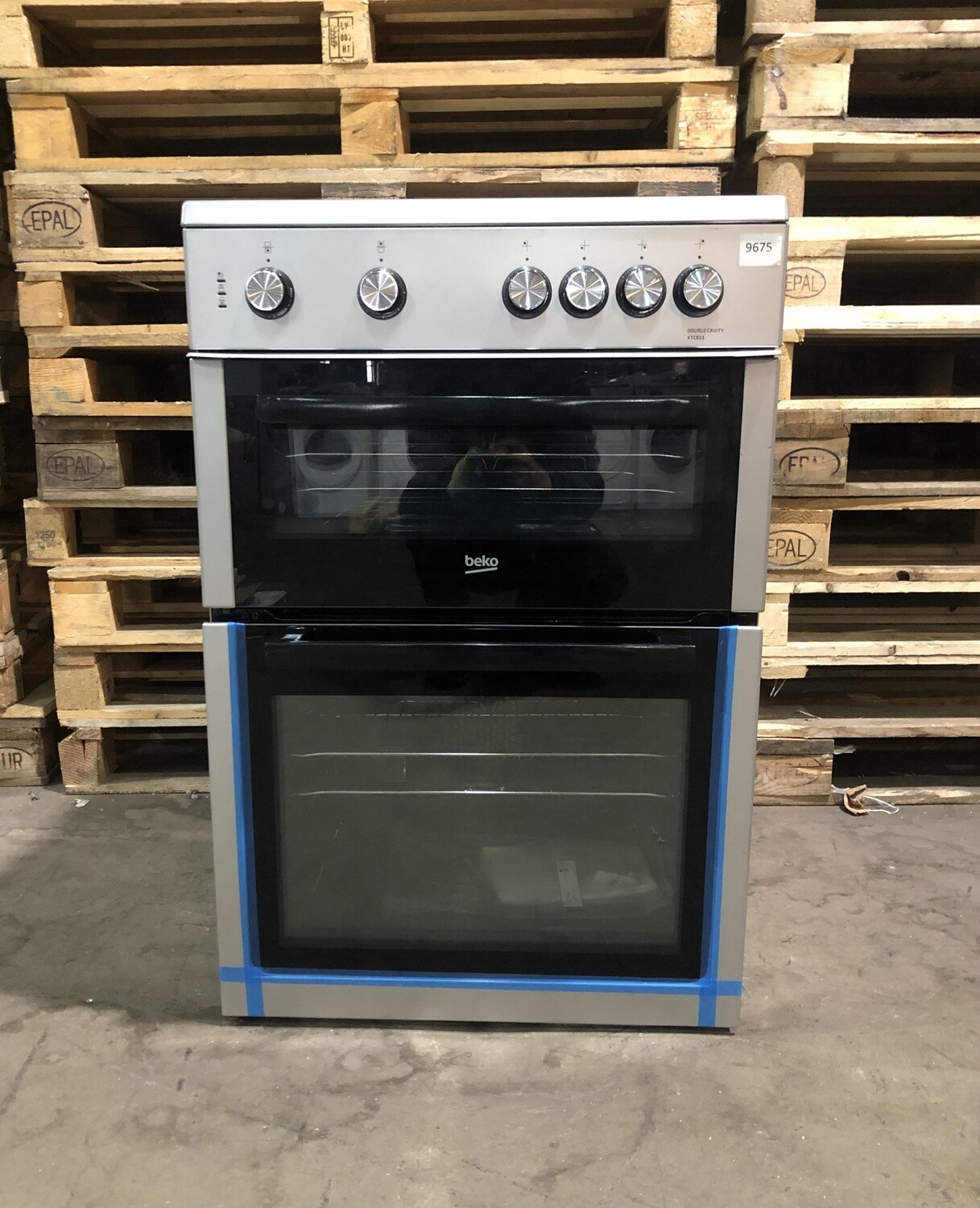 Beko XTC611S 60cm Twin Cavity Electric Cooker - Silver