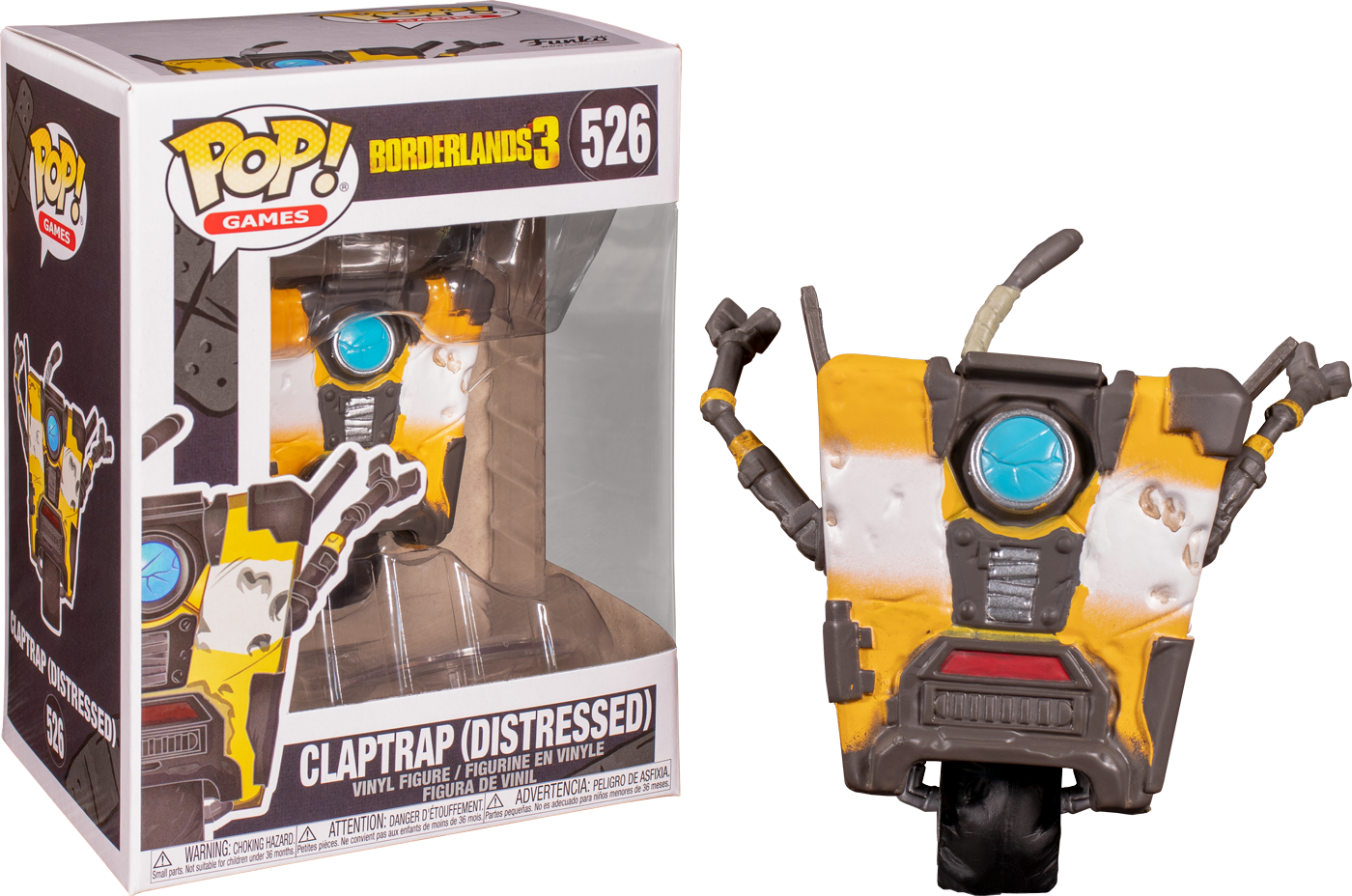 Funko Borderlands 3 Distressed Claptrap Pop! Vinyl Figure