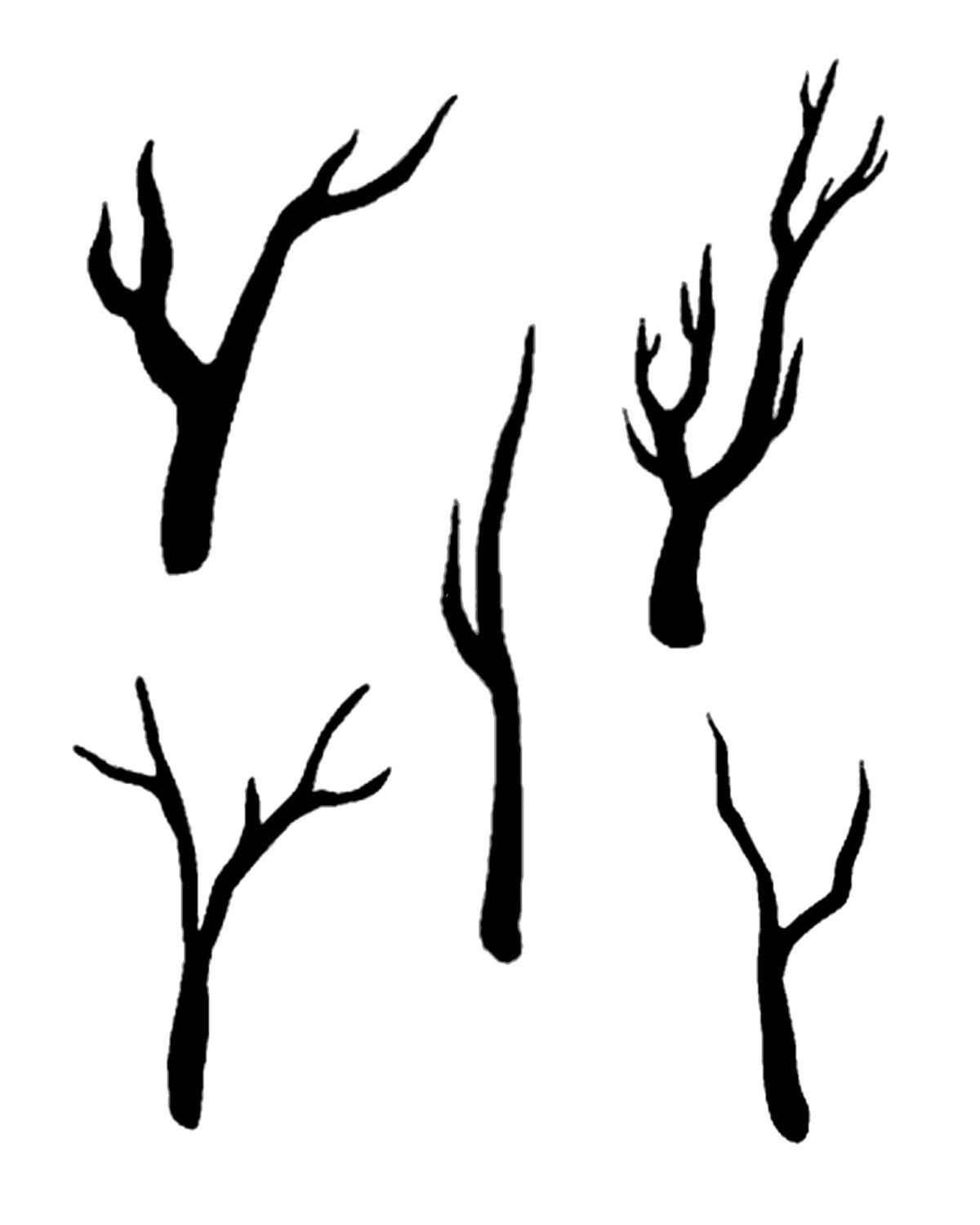 Shadow Tree stencil 8x10