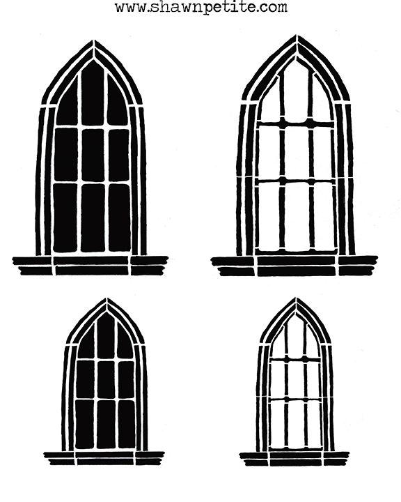 Windows 1 Stencil 8x10